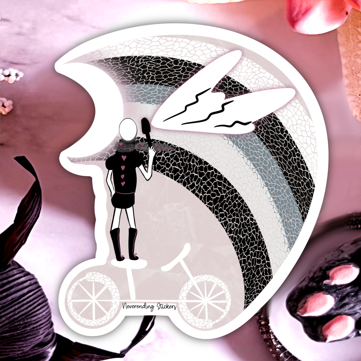 Neverending Stickers - Midnight Summer Circus - Bicycle Fire Breather